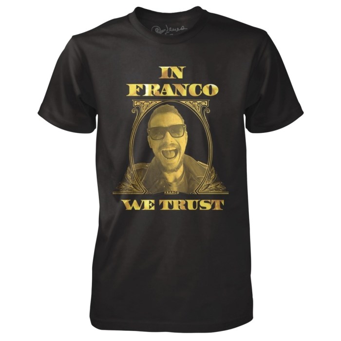 8 t-shirt di James Franco e dove trovarle | Scarlet Boulevard
